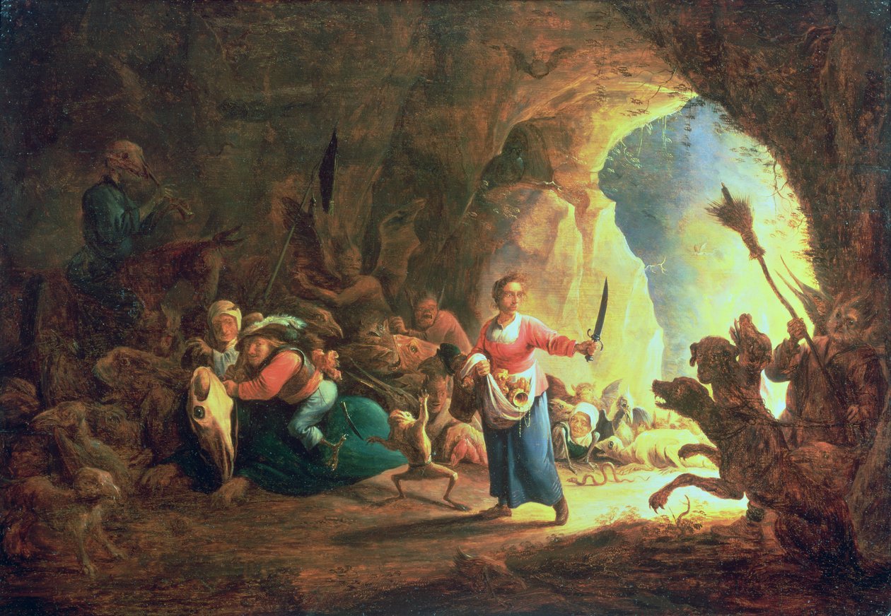 The Gates of Hades by David III Ryckaert: Fine art print
