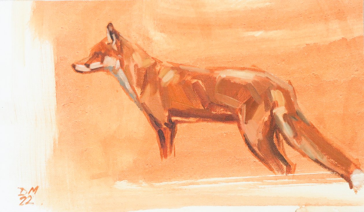 Red Fox (2022) by David Mayer: Premium art reproduction
