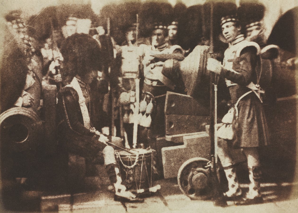 Scots Guards at Edinburgh Castle by David Octavius Hill