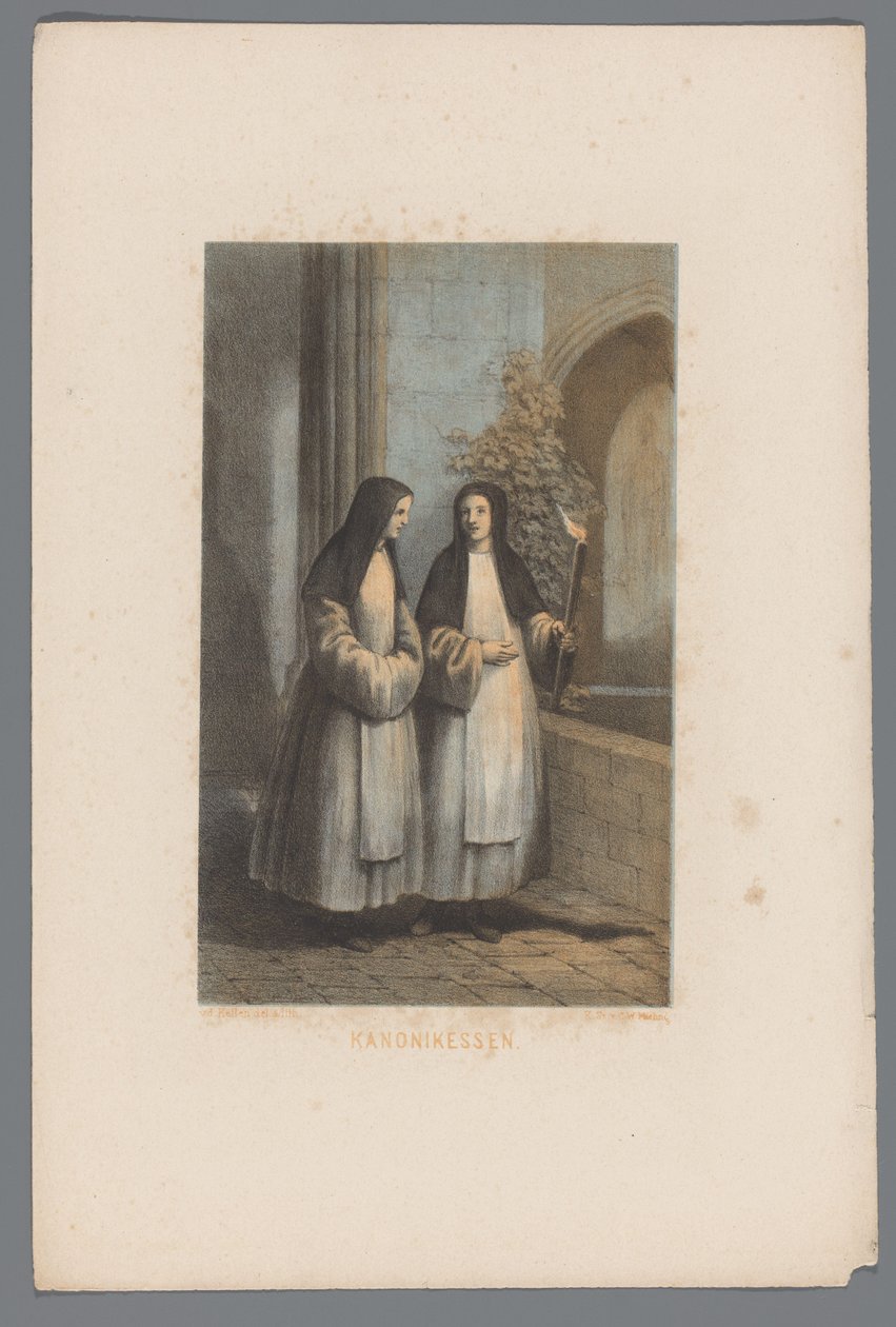 Two Regular Canonesses by David van der Kellen