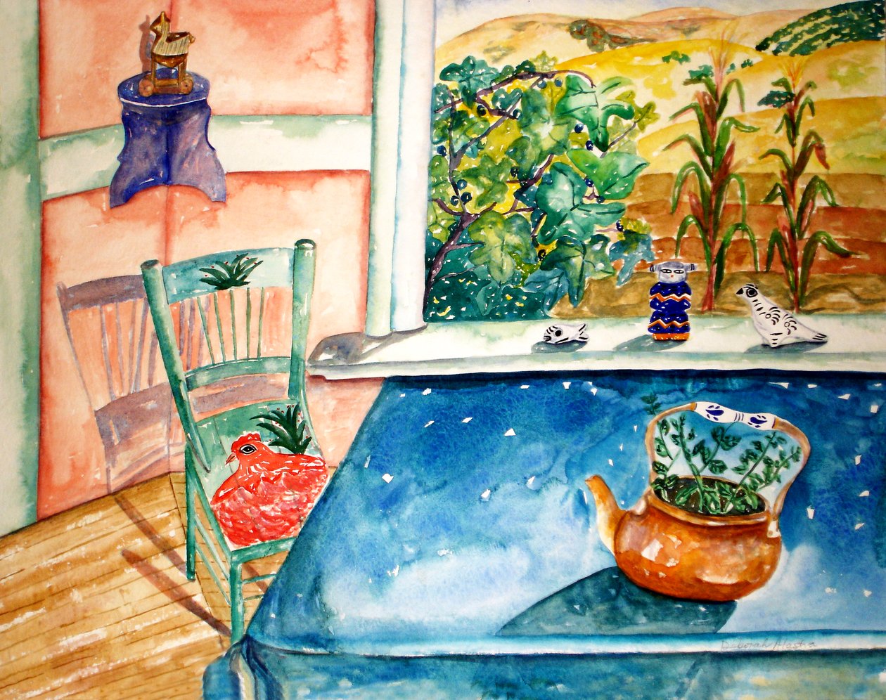 Blue Table by Deborah Eve Alastra: Buy fine art print