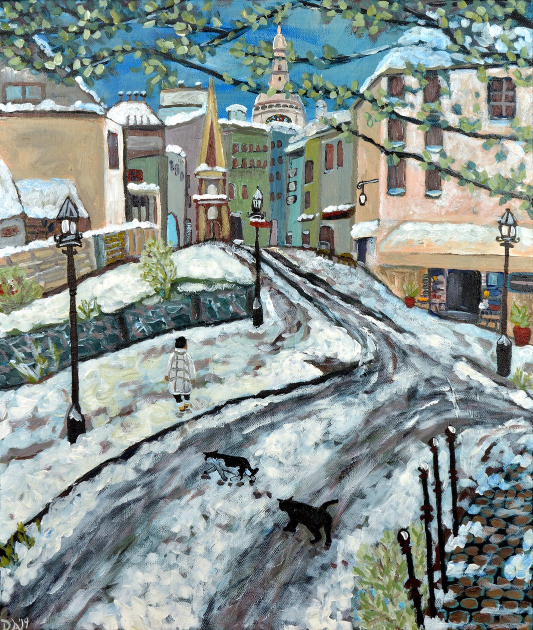 Early Snow Montmartre by Deborah Eve Alastra