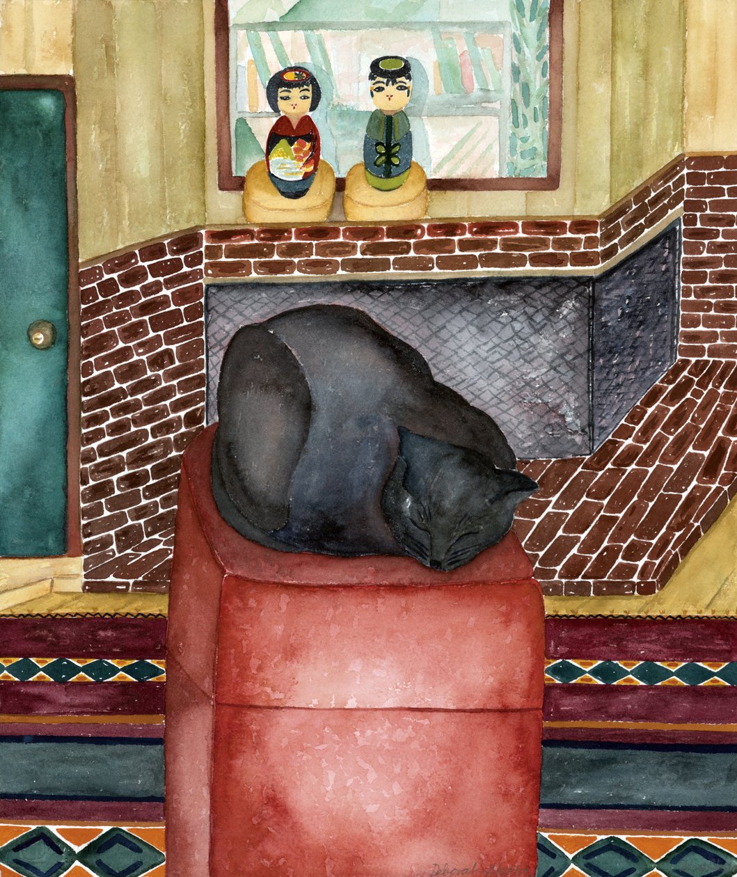 Red Stool by Deborah Eve Alastra: Buy fine art print