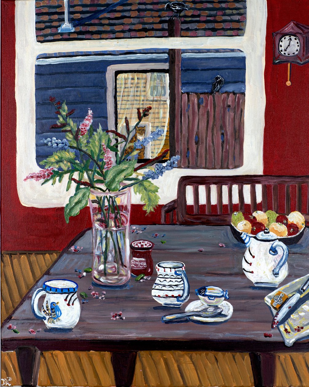 Winter Tea, 2022 by Deborah Eve Alastra: Fine art print