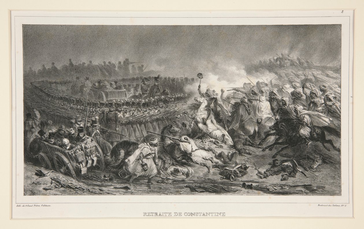 The 2nd Light Cavalry Withstanding the Onslaught of the Arabs, from a ...