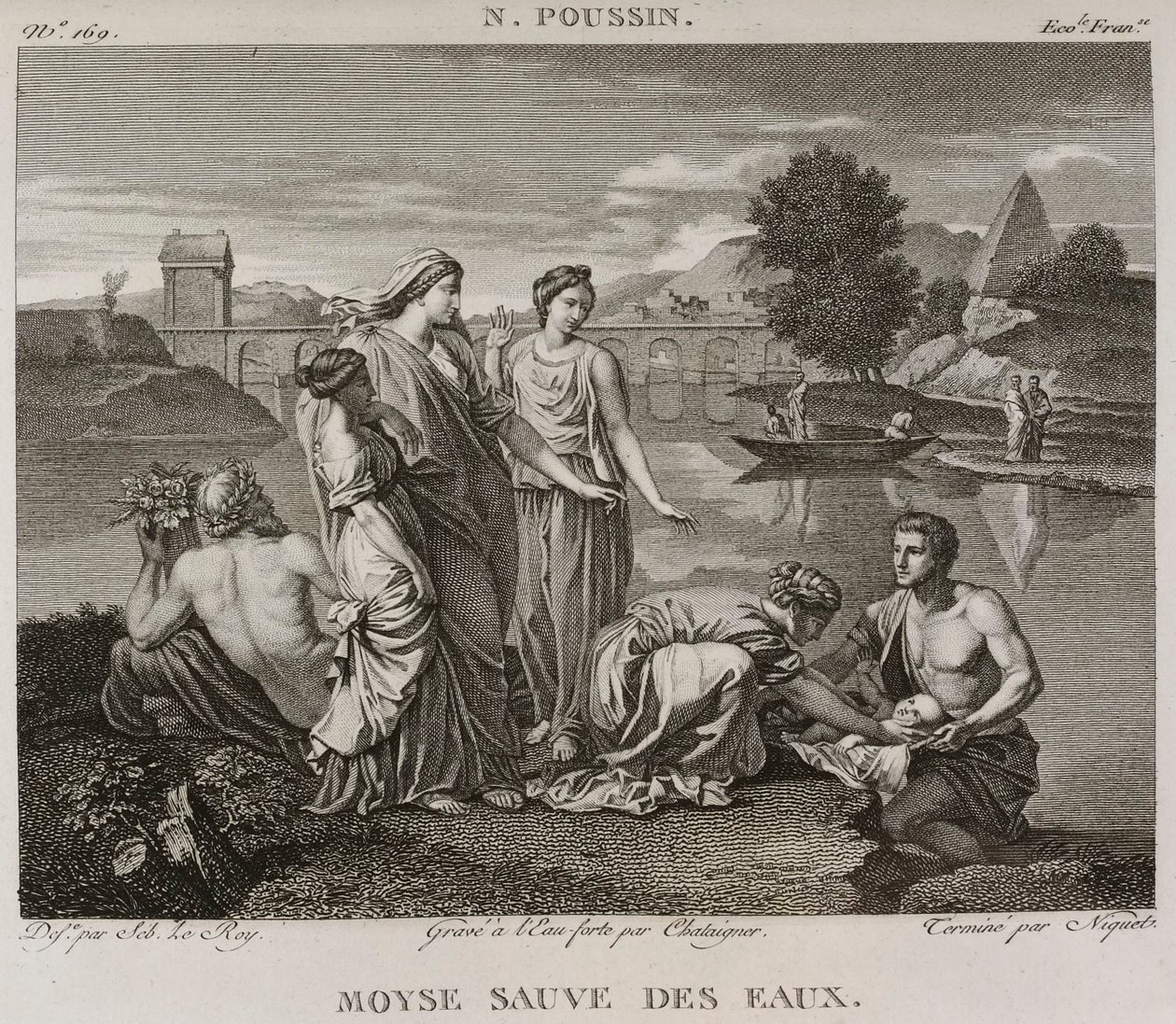 Moses Saved from the Waters by Denis Sebastien Leroy