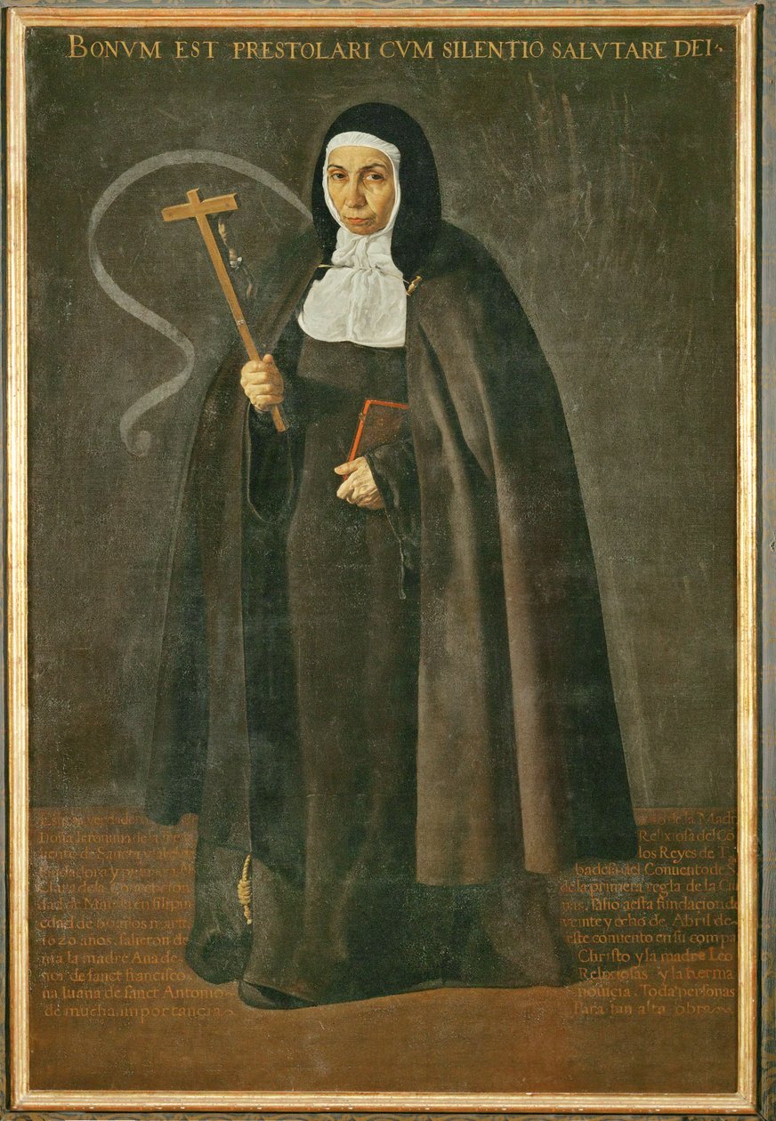 The Venerable Mother Jeronima de la Fuente, Nun in the Monastery Santa ...