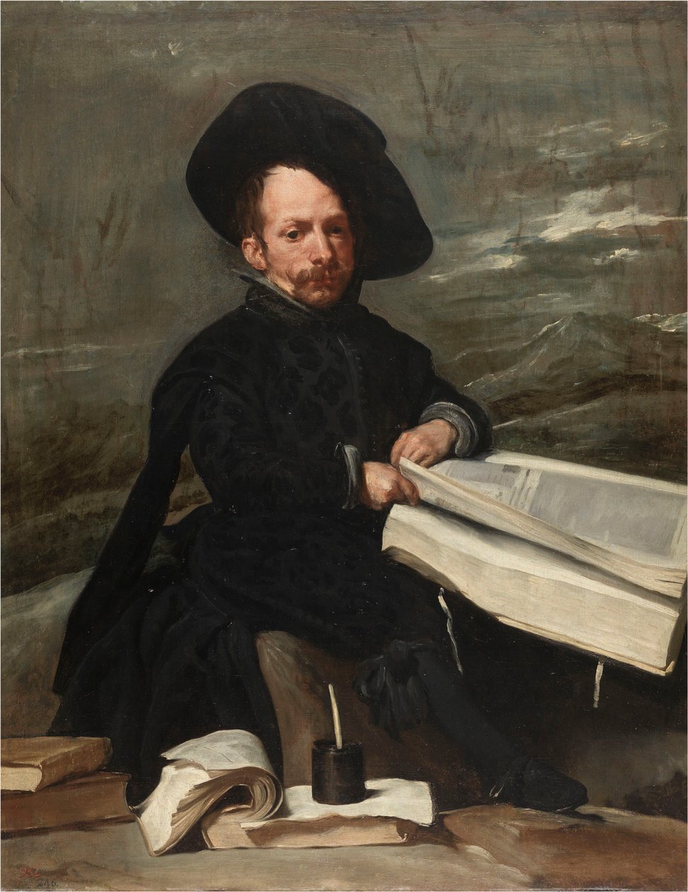 The Jester with Books by Diego Velázquez: Fine art print