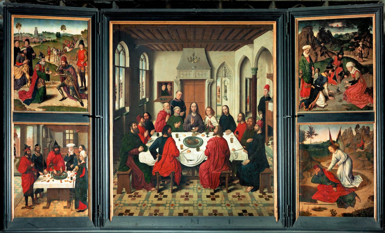 Altar of the Last Supper by Dirck Bouts: Fine art print