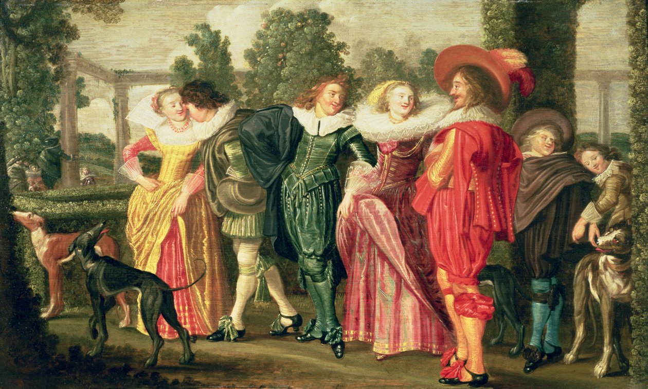 A Promenade in the Garden, c.1623 by Dirck Hals