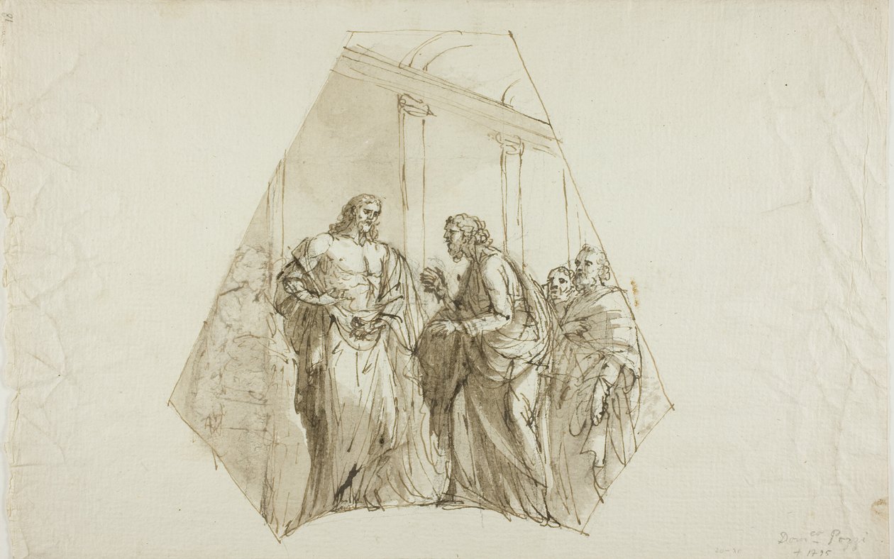 Doubting Thomas by Domenico Pozzi: Premium art reproduction