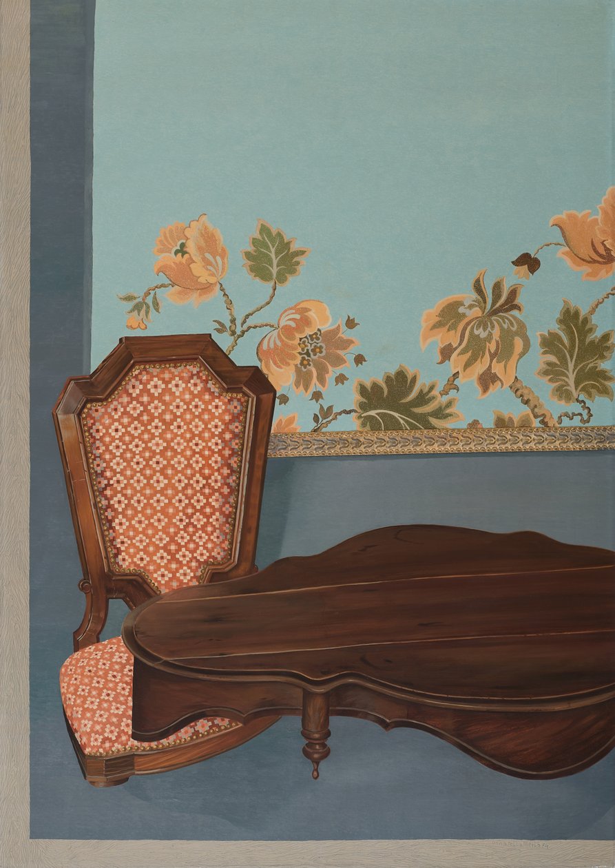 Interior with furniture by Donatella Merlo: Fine art print