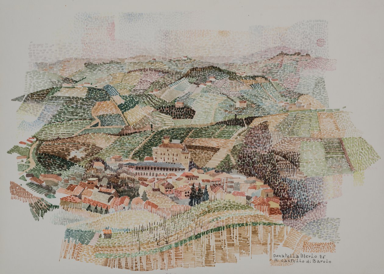 The Castle of Barolo by Donatella Merlo: Fine art print