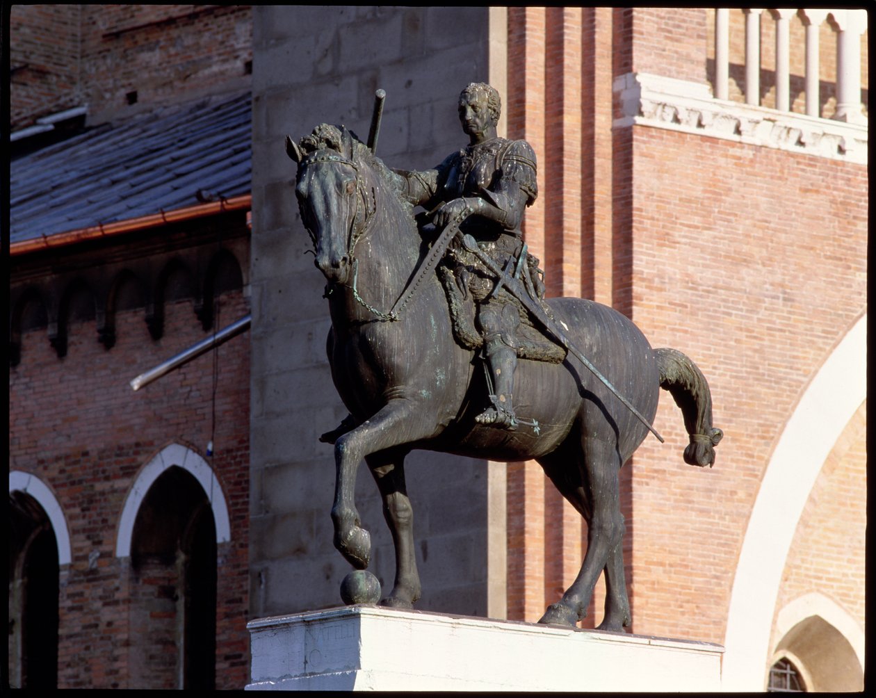Equestrian Portrait of Gattamelata by Donatello