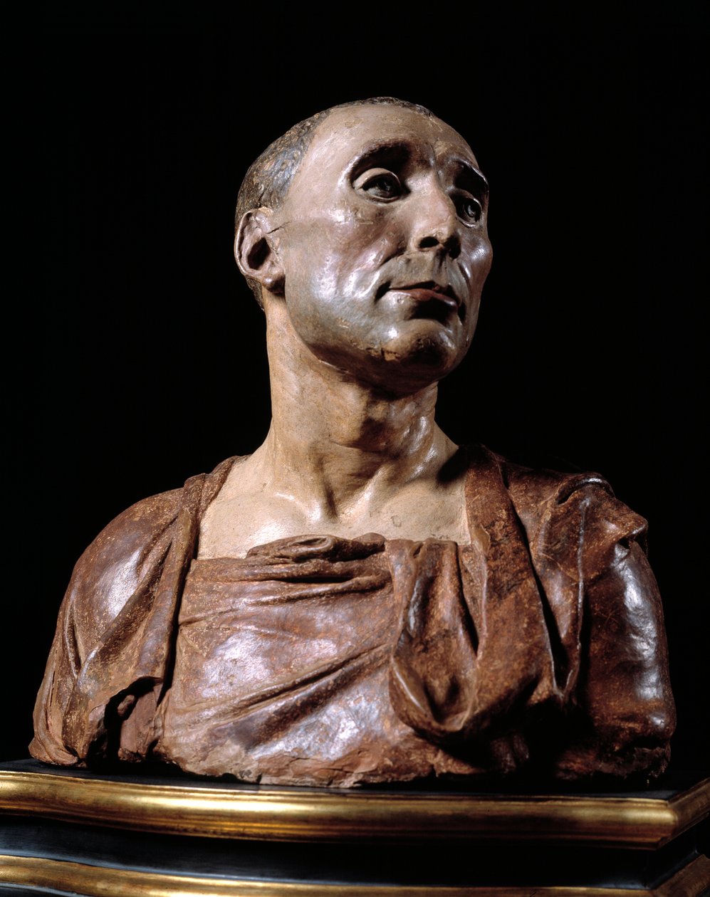 Bust portrait of the condottiere Niccolo da Uzzano (1359-1431 ...