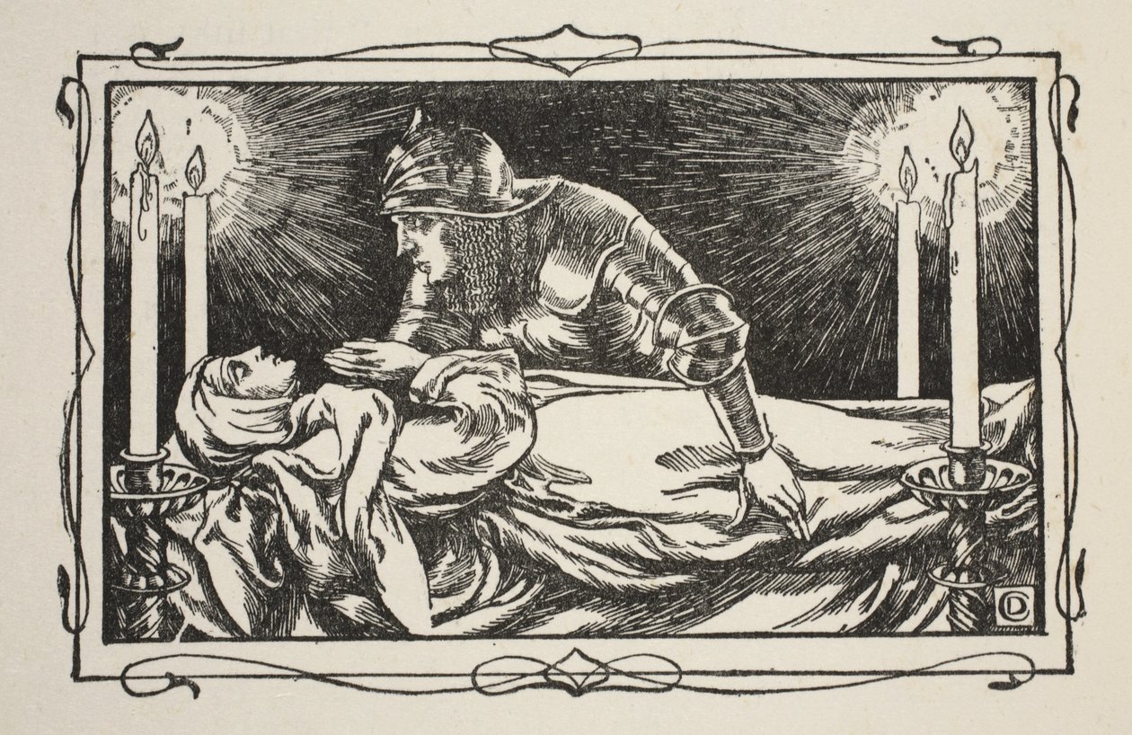 Found the Queen Dead, illustration from 'Stories of King Arthur and the ...