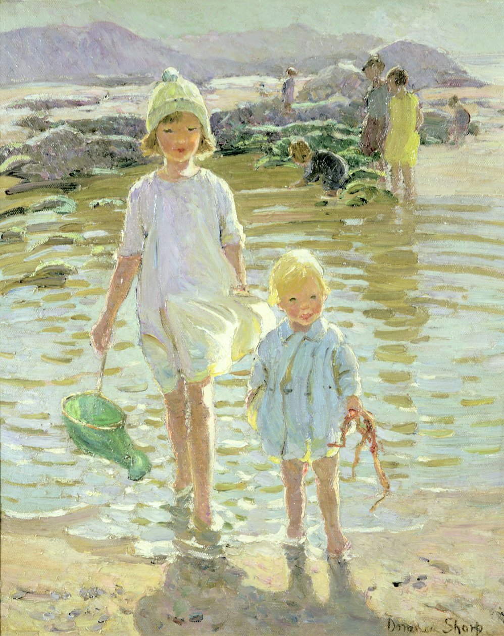 Children on the Seashore by Dorothea Sharp: Fine art print