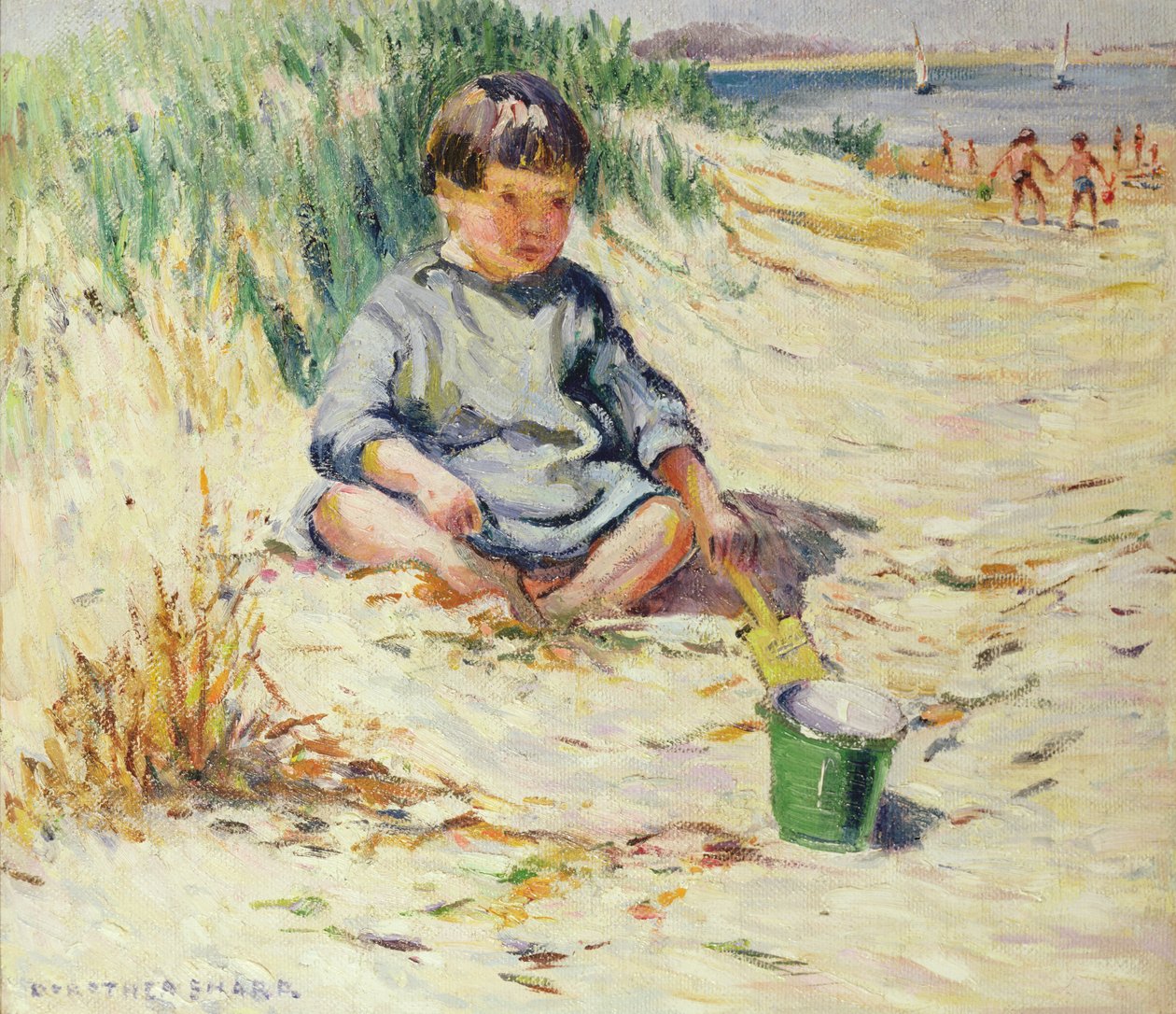 Playing in the Sand by Dorothea Sharp: Buy fine art print