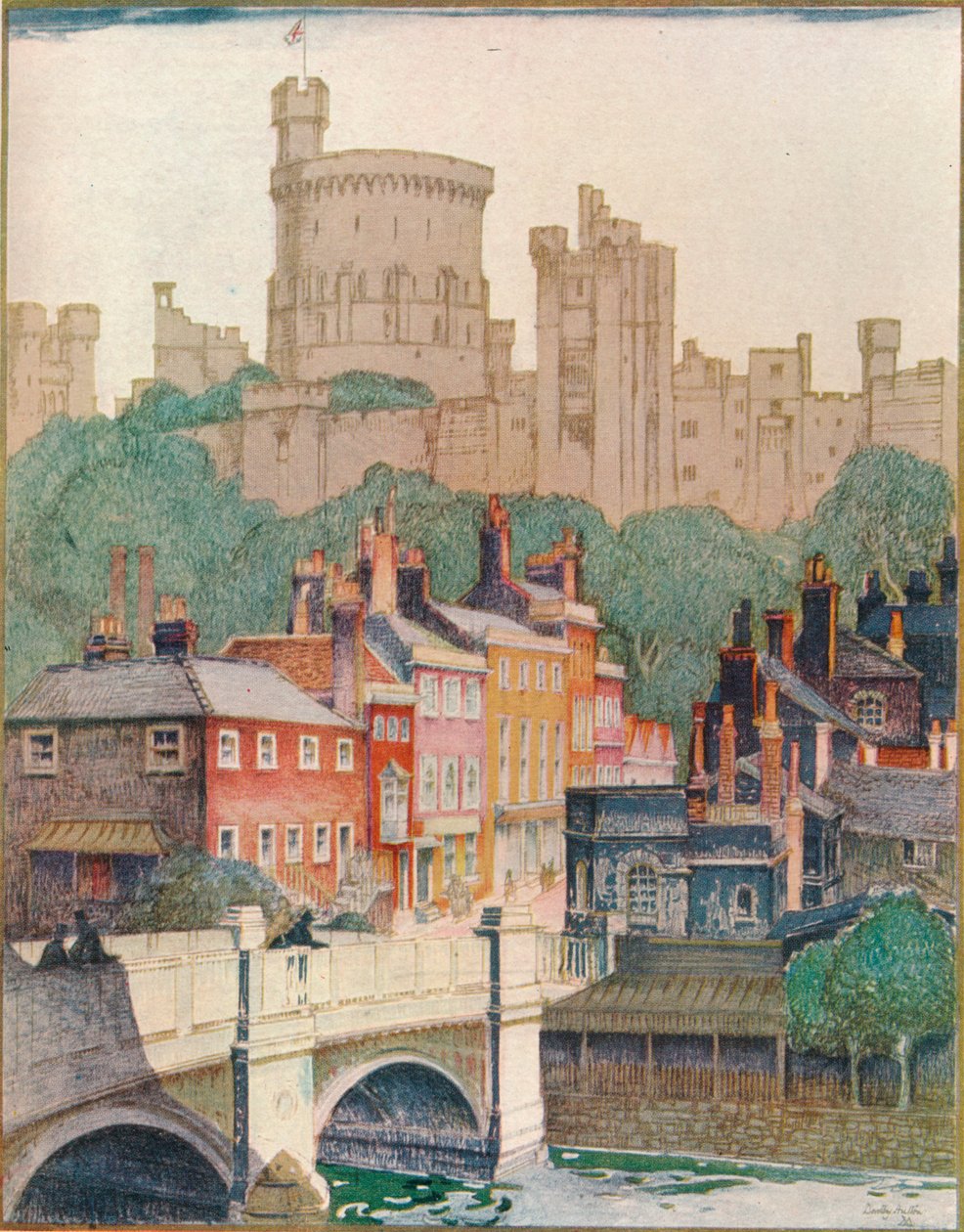 Windsor Castle by Dorothy Hutton: Buy fine art print