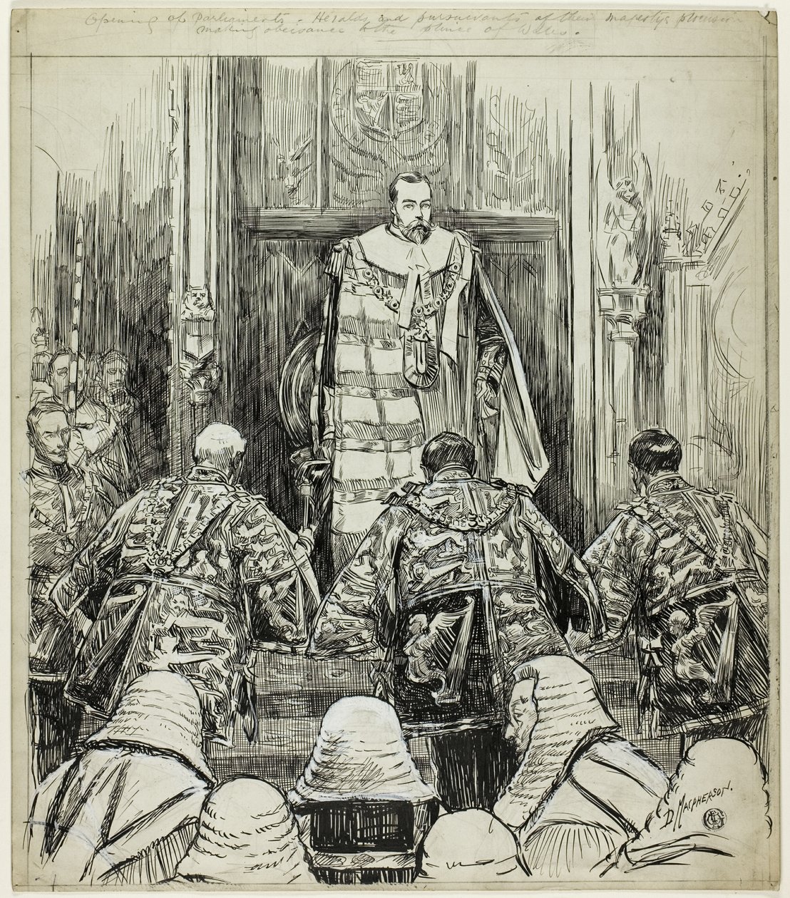 Opening of Parliament under Edward VII by Douglas Macpherson