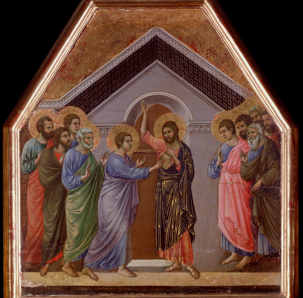 The Incredulity of St Thomas by Duccio di Buoninsegna