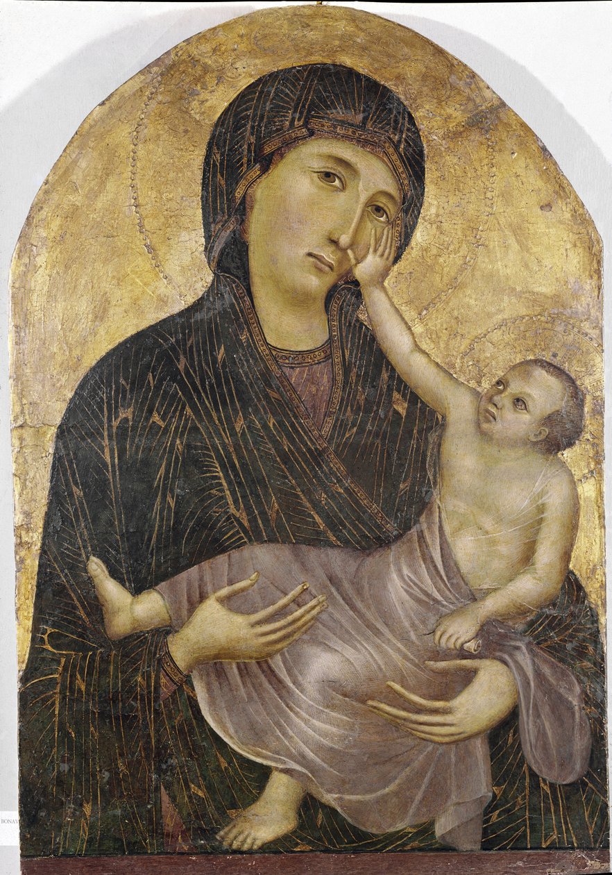 Virgin and Child by Duccio di Buoninsegna: Fine art print