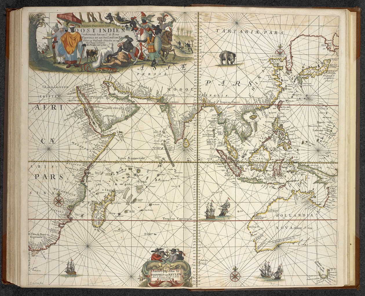 East Indies, from 'De groote nieuwe vermeerderde zee-atlas ofte water ...