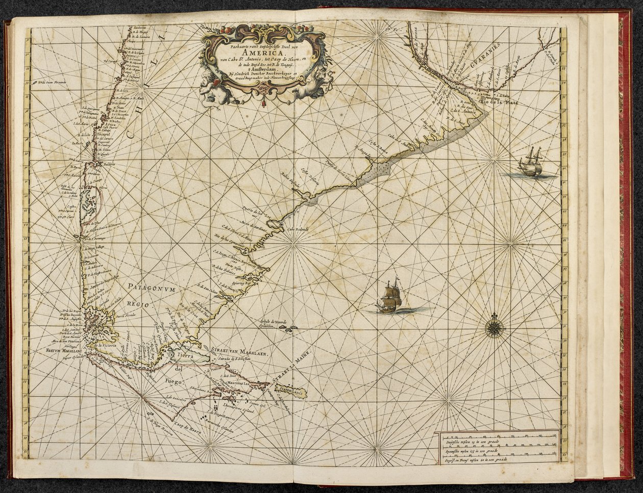 Map of Cape Horn, Tierra del Fuego, from 'The Sea Atlas or the Watter ...