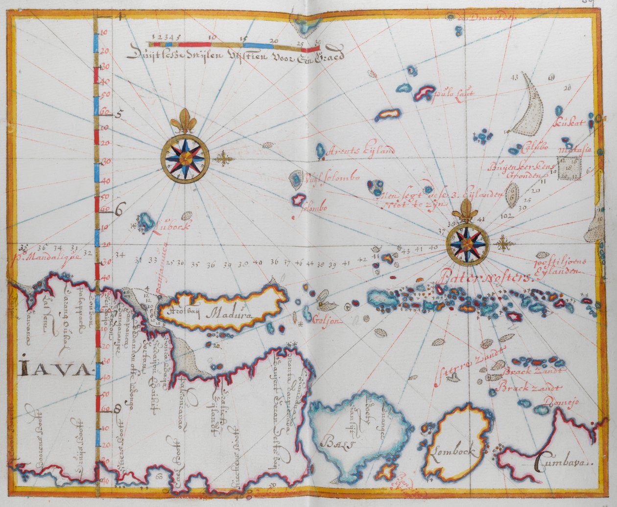 Map of the Islands of Java; Madura; Bali and other islands