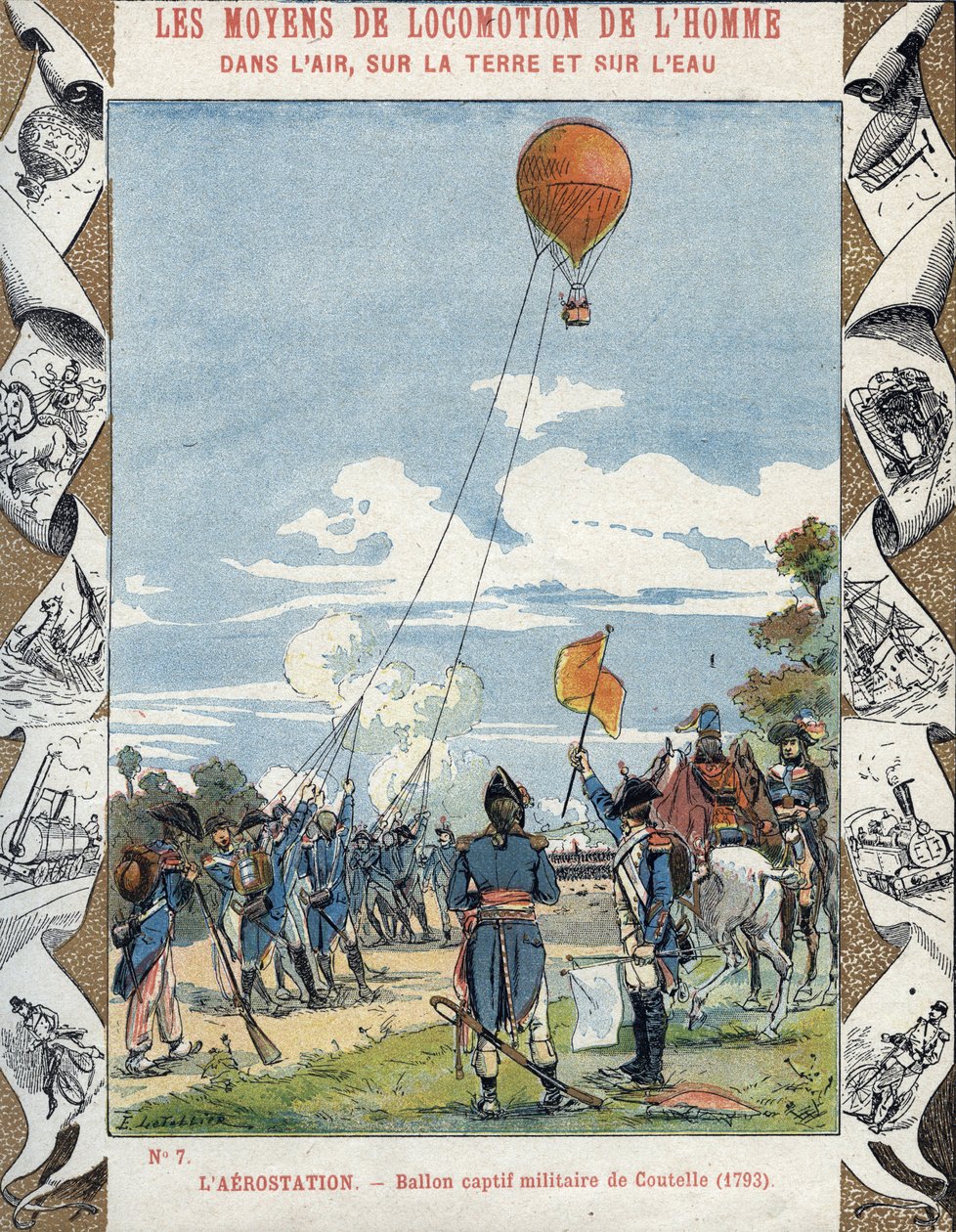 Balloon built by French engineer Jean Marie Joseph Coutelle (1748-1835 ...