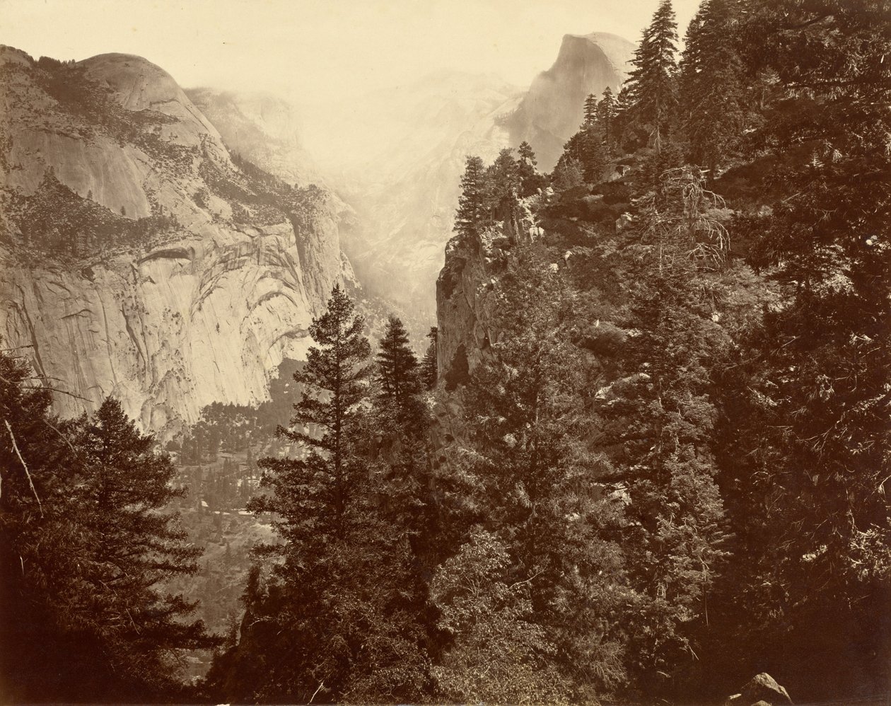 Tenaya Canyon from Union Point, Valley of the Yosemite, 1872