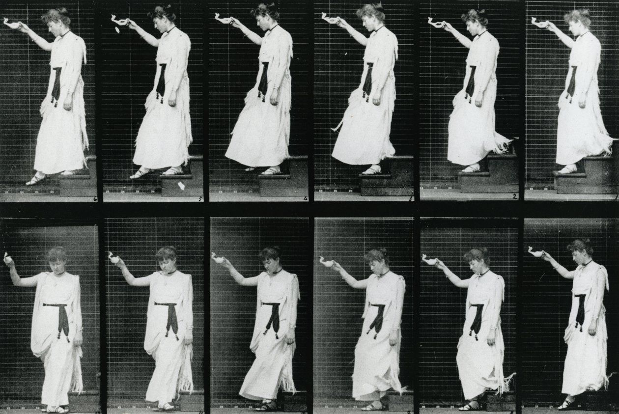 Woman Descending a Stairway, illustration from 'The Human Figure in ...