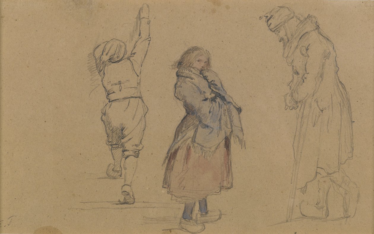 Three Dutch Figures by Eastman Johnson: Buy fine art print