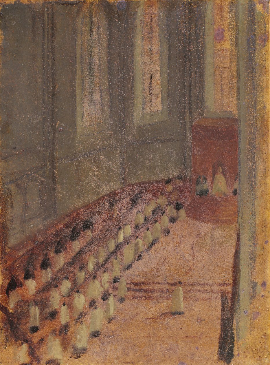 Ceremony of Ordination at Lyon Cathedral by Edgar Degas