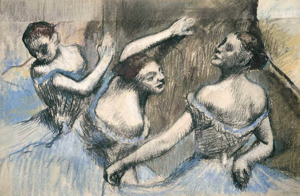Three Ballerinas by Edgar Degas: Buy fine art print