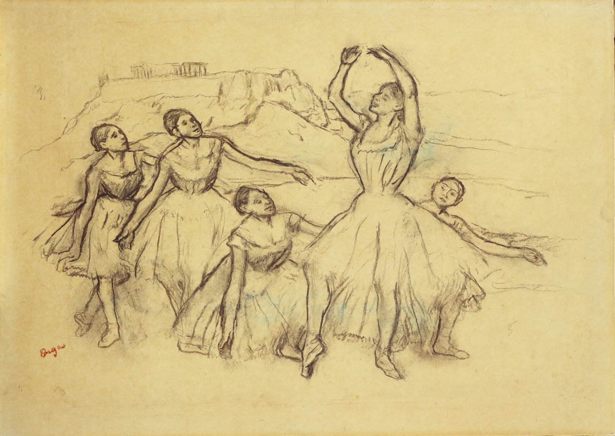 Group of Dancers by Edgar Degas: Buy fine art print