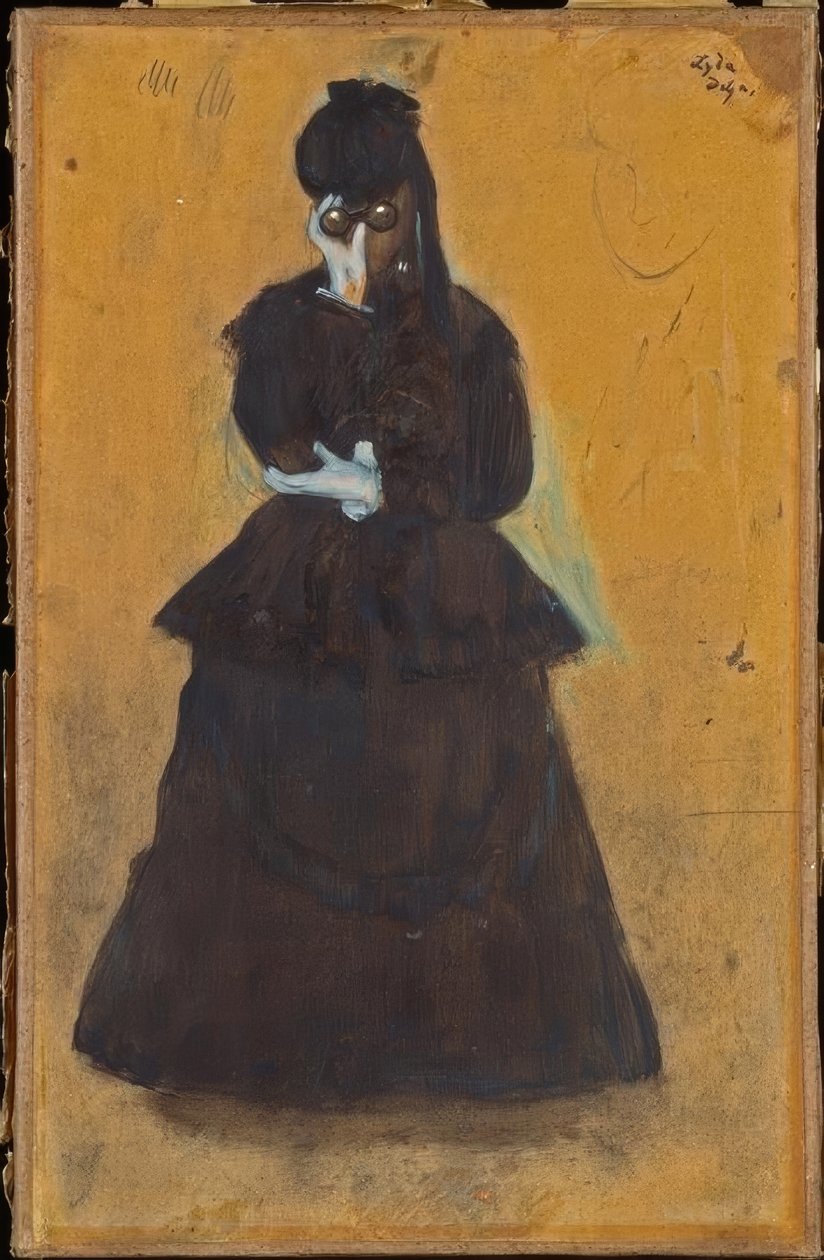 Lyda (Woman with a Lorgnette) by Edgar Degas