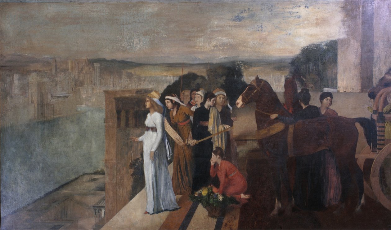 Semiramis Building Babylon by Edgar Degas: Fine art print