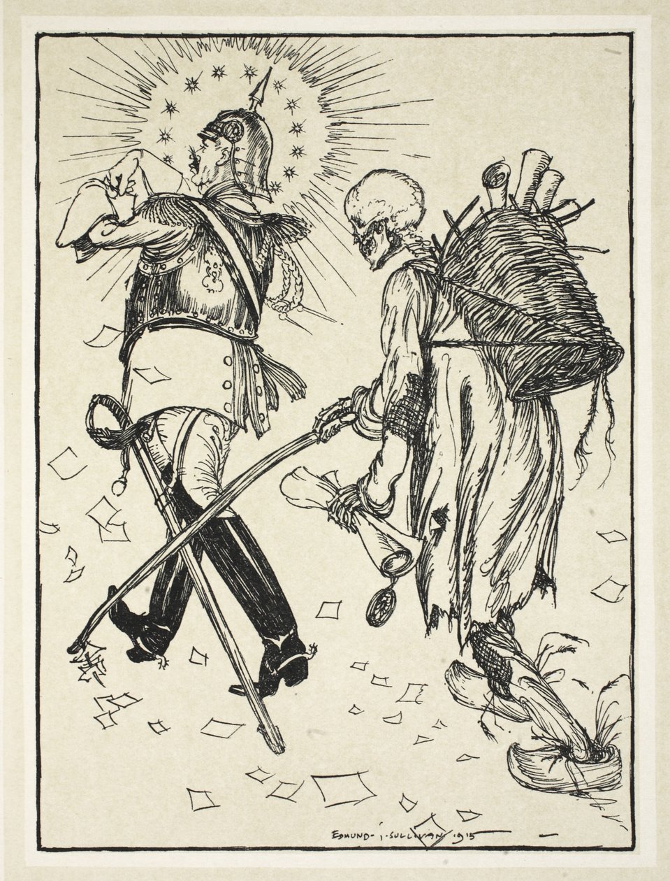The Ragpicker (Le Chiffonier), Illustration from The Kaiser's Garland ...