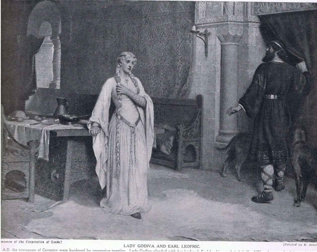 Lady Godiva and Earl Leofric, Illustration from 'Hutchinson's History ...