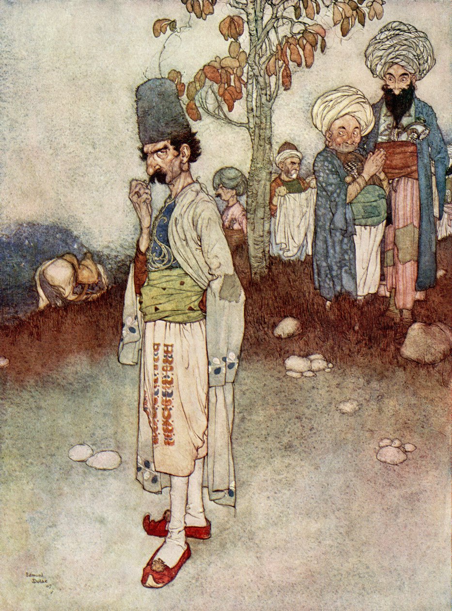 He Assumed a Disguise Suitable to His Purpose, Illustration from 'Ali ...