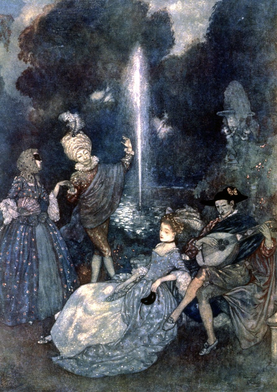 Moonlight by Edmund Dulac: Highest-quality art reproduction