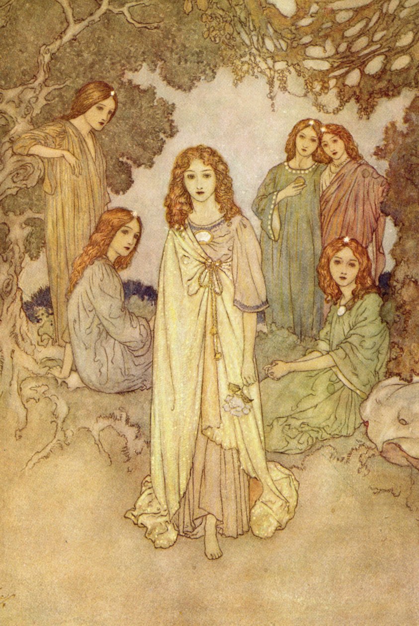 The Nymphs, from the 'Garden of Paradise' by Edmund Dulac