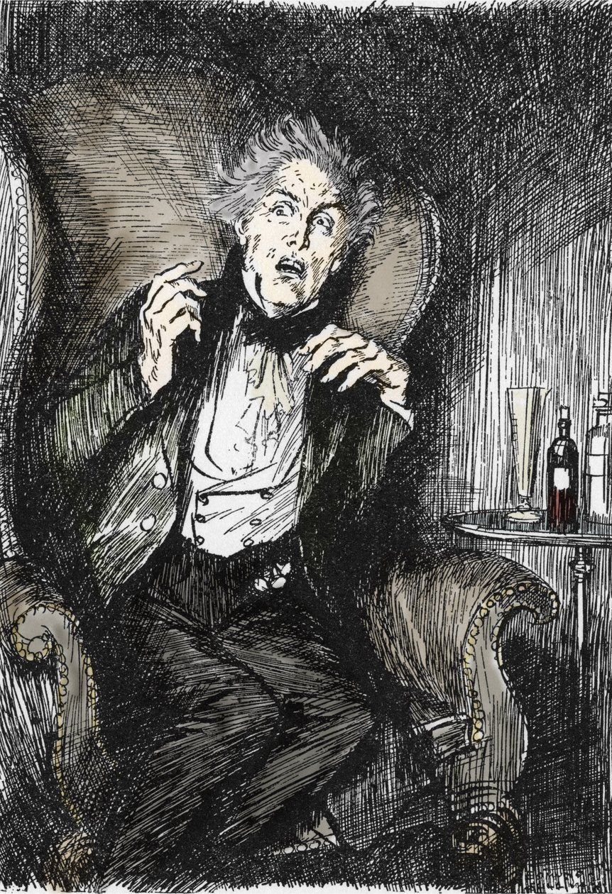 Dr Jekyll in terror during his conversation with Utterson and Enfield ...