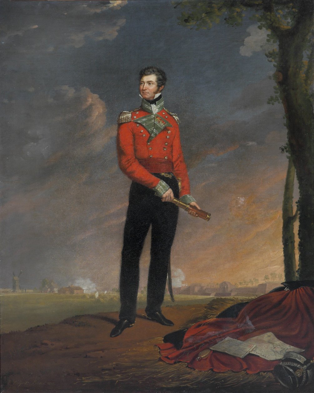Major Sir Neil Campbell by Edouard Pingret: Fine art print