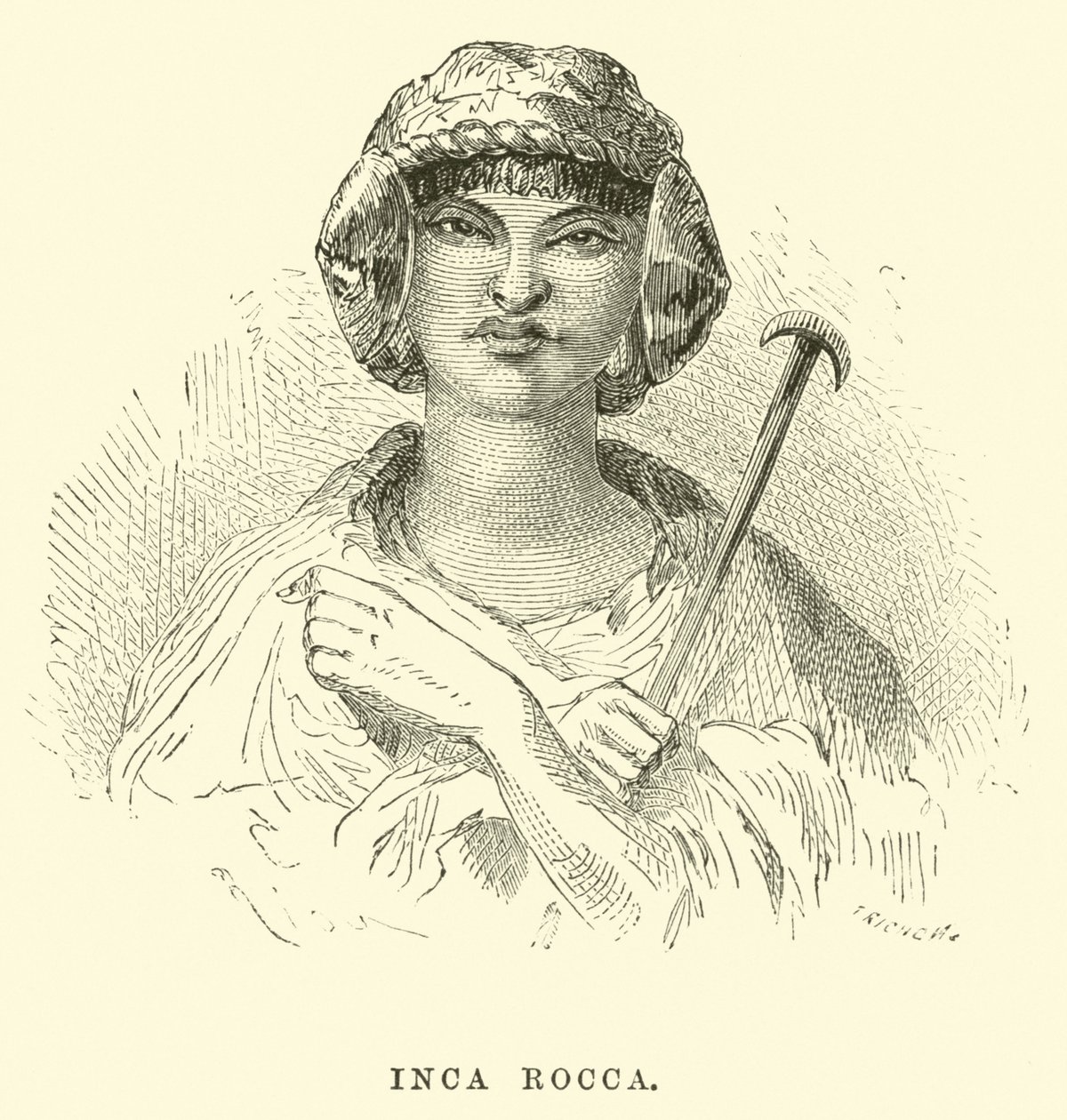 Inca Rocca by Edouard Riou: Highest-quality art reproduction
