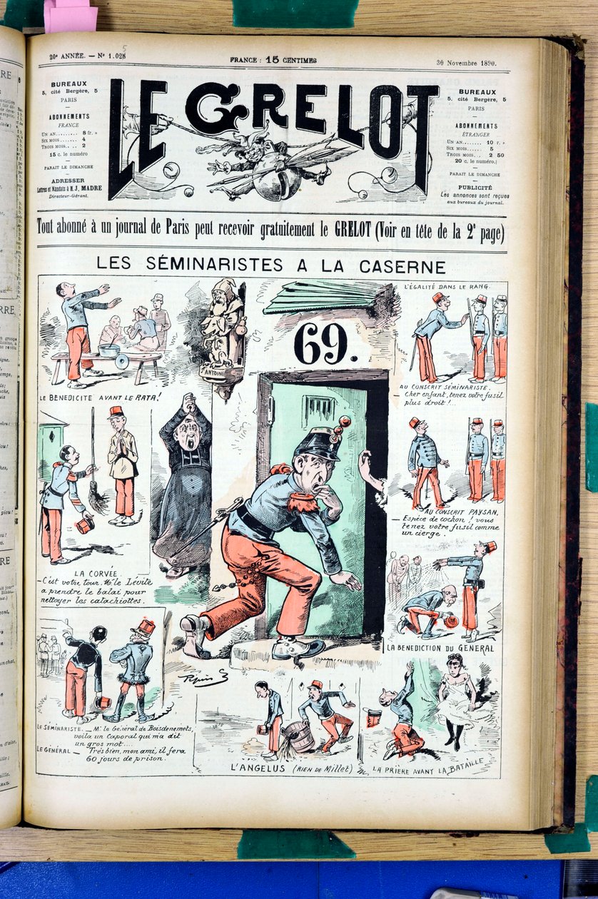 Cover of Le Grelot, number 1025, Satirical in Colours