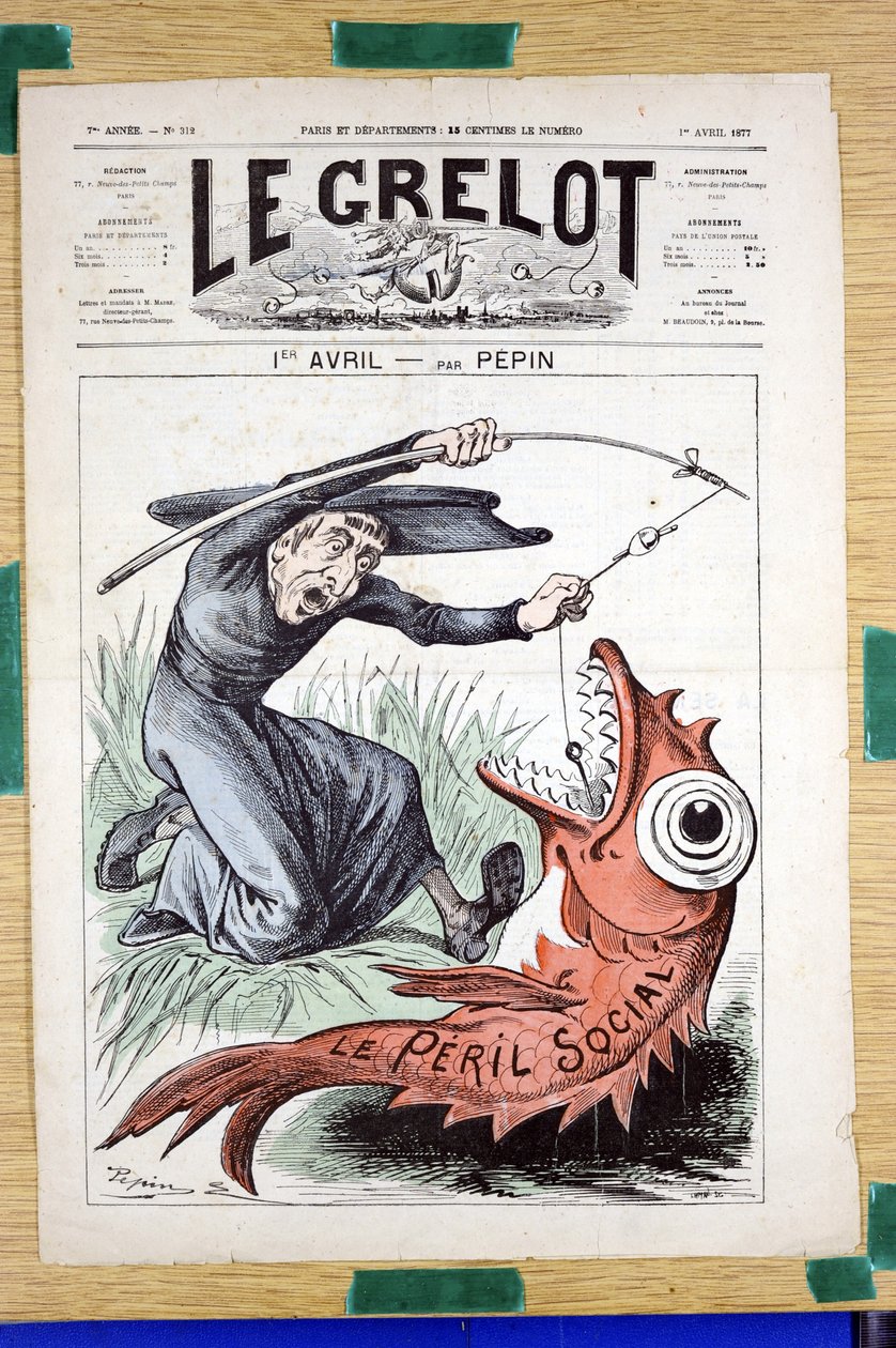Cover of 'Le Grelot', number 312, Satirical in Colors