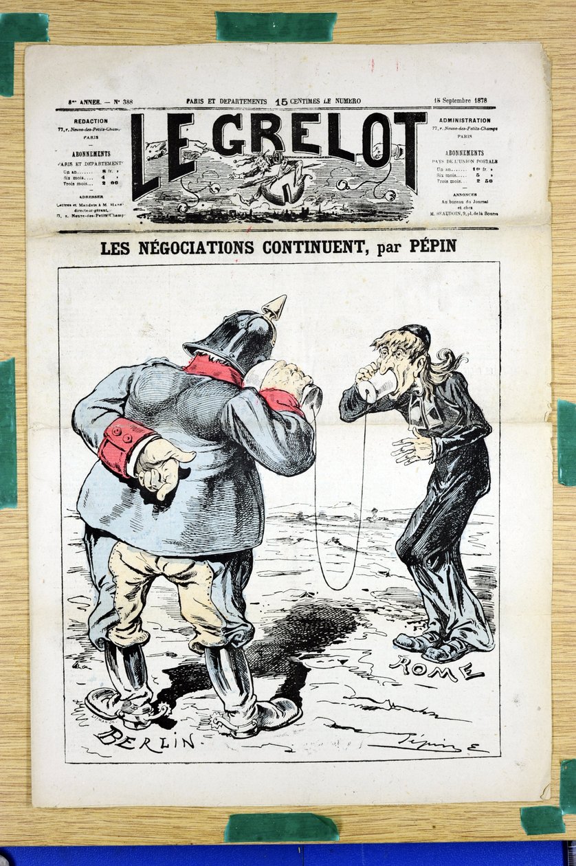 Cover of Le Grelot, No. 388, Satirical in Colors