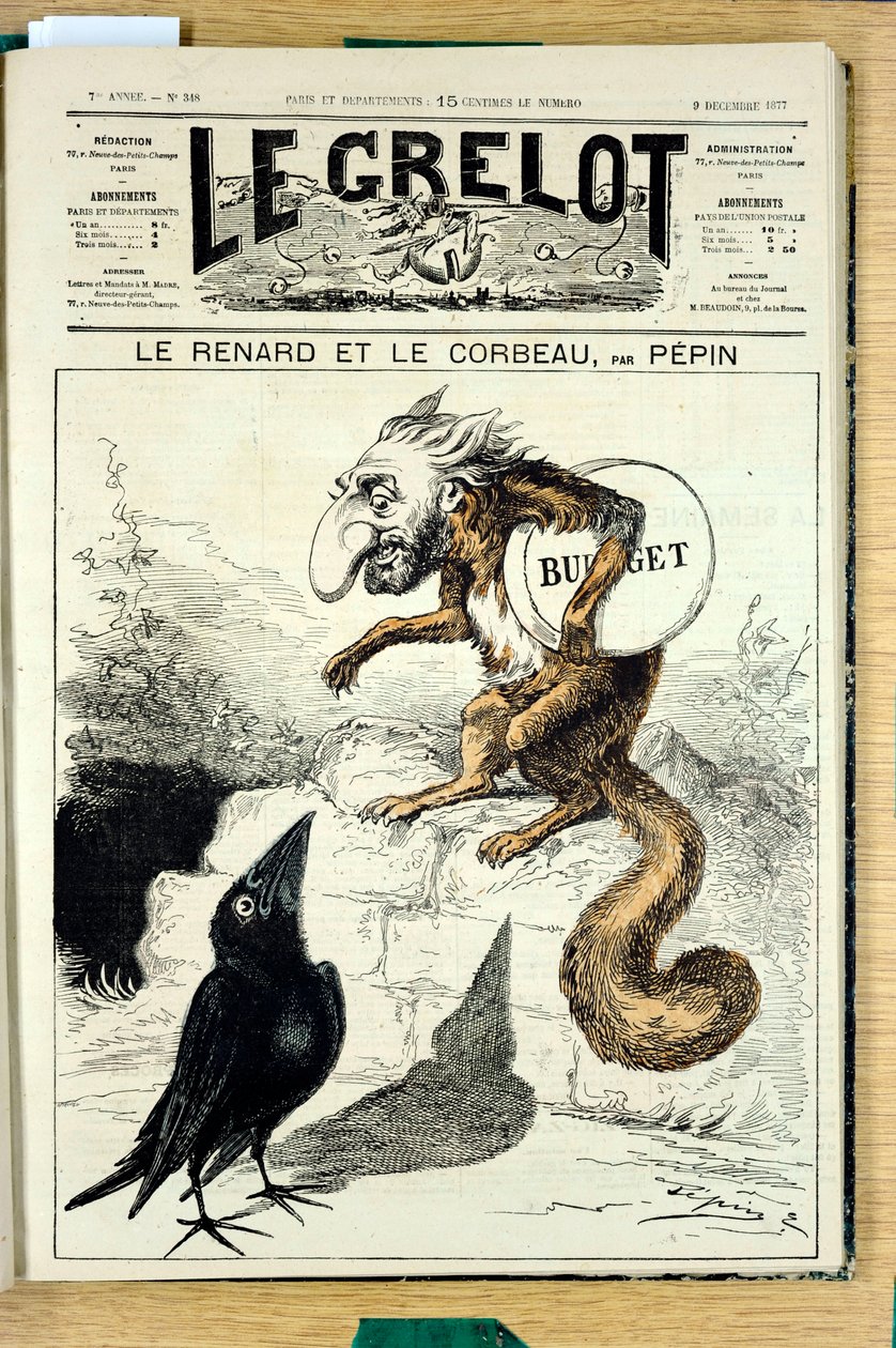 Cover of "The Grelot", Number 348, Satirical in Colors